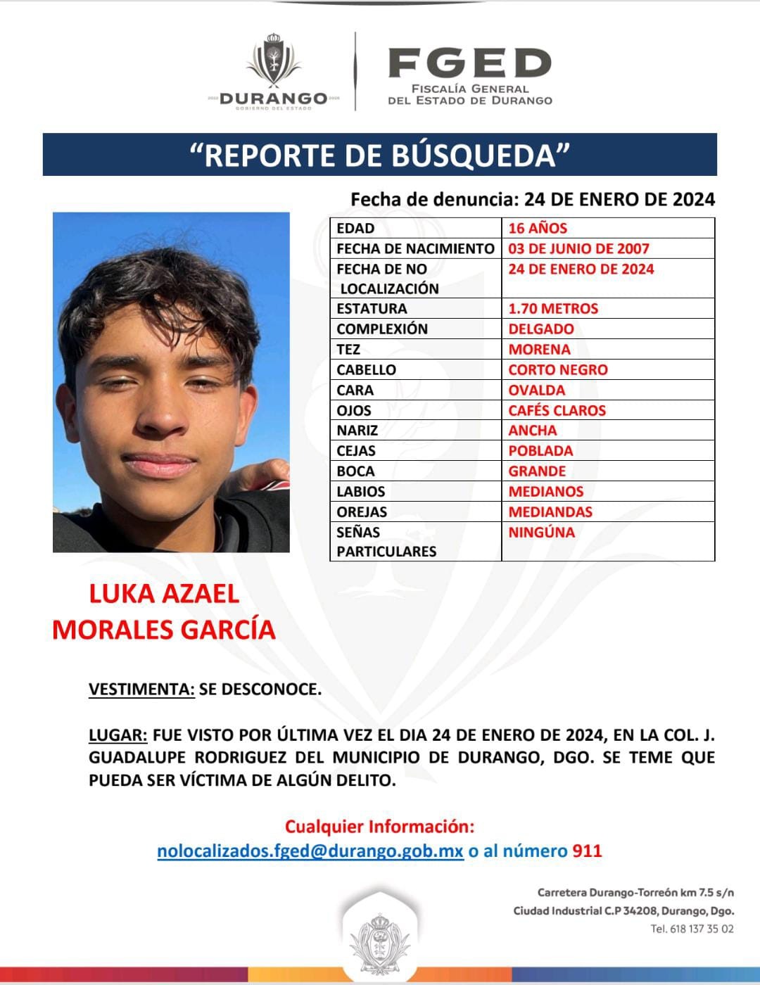 Hallan sin vida a Luka | Notigram
