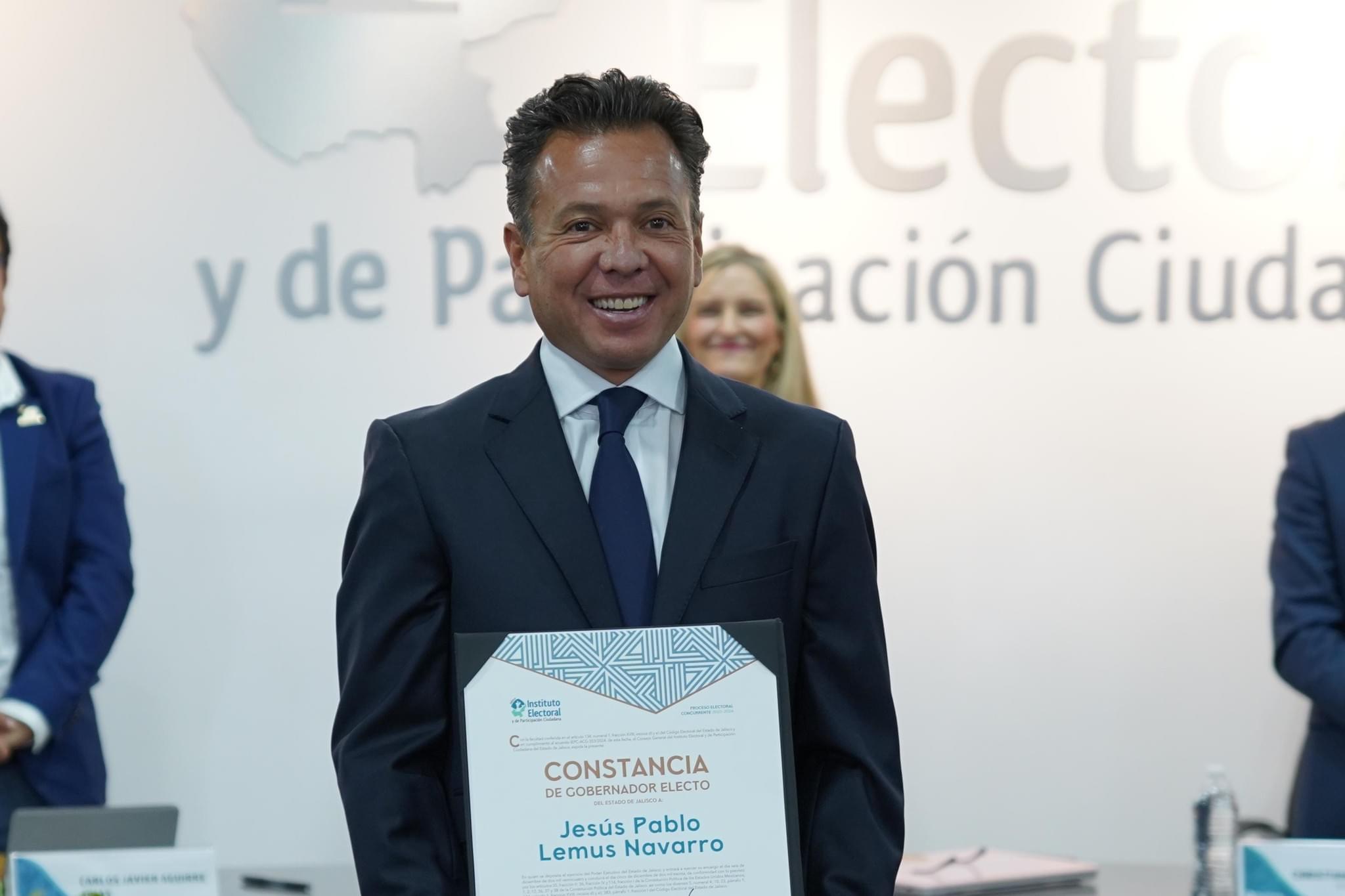 Pablo Lemus recibe constancia de mayoría definitiva como gobernador electo de Jalisco | Notigram