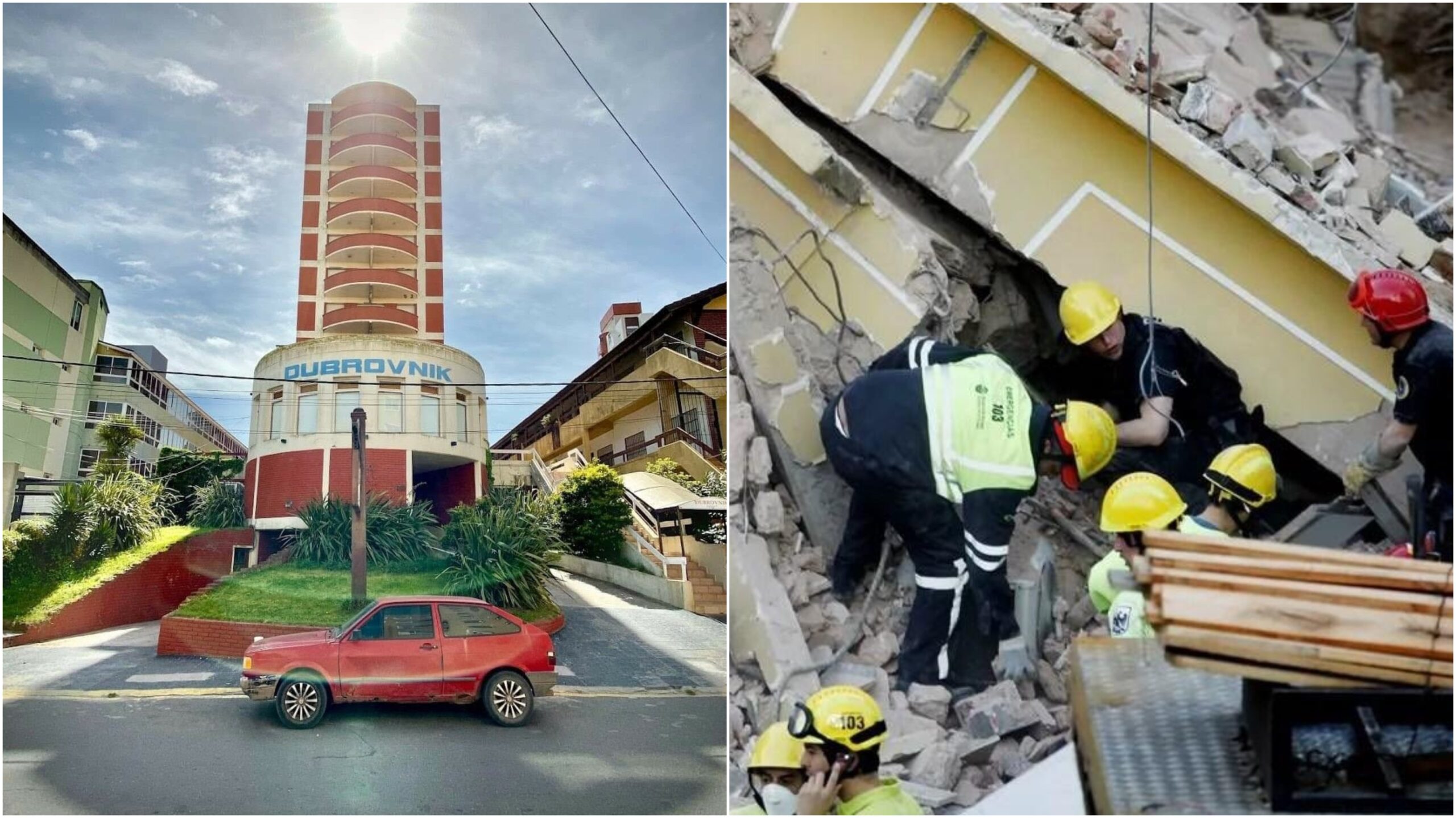 VIDEO: Derrumbe de hotel deja un muerto y una decena de desaparecidos | Notigram