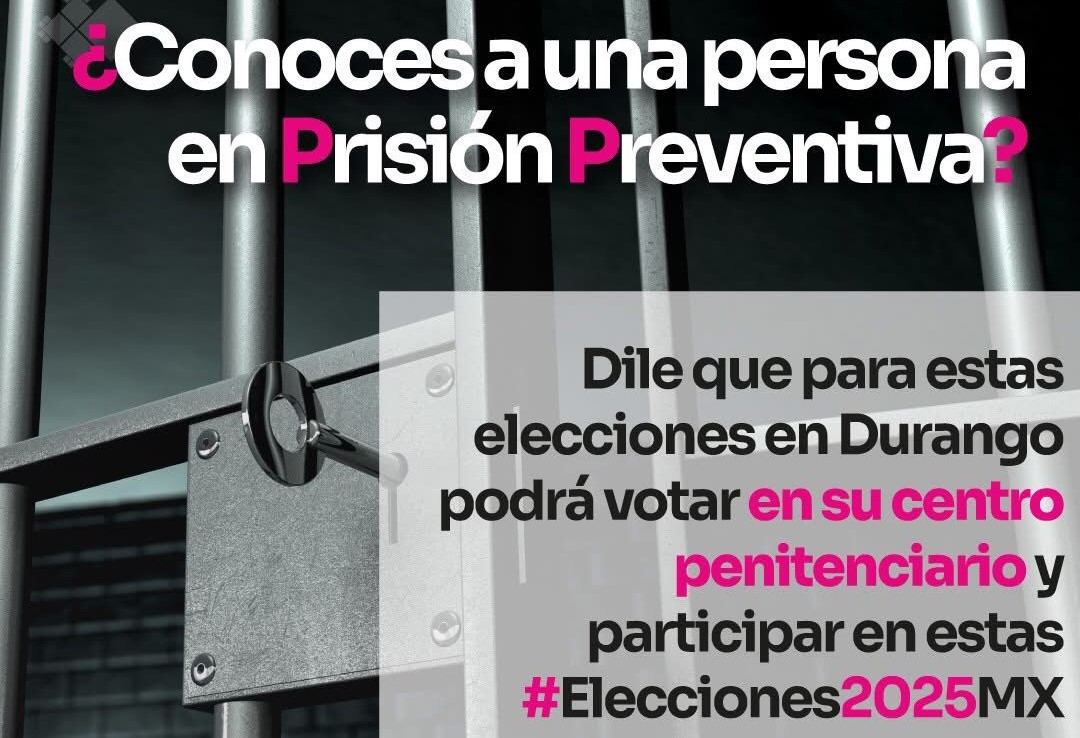 Personas en Prisión Preventiva podrán votar en las elecciones de 2025 | Notigram