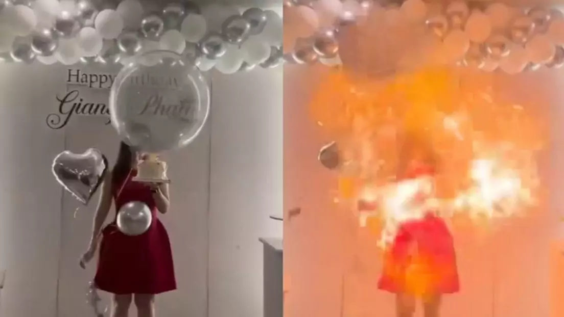 La explosión de un globo en una fiesta de cumpleaños deja a mujer ...