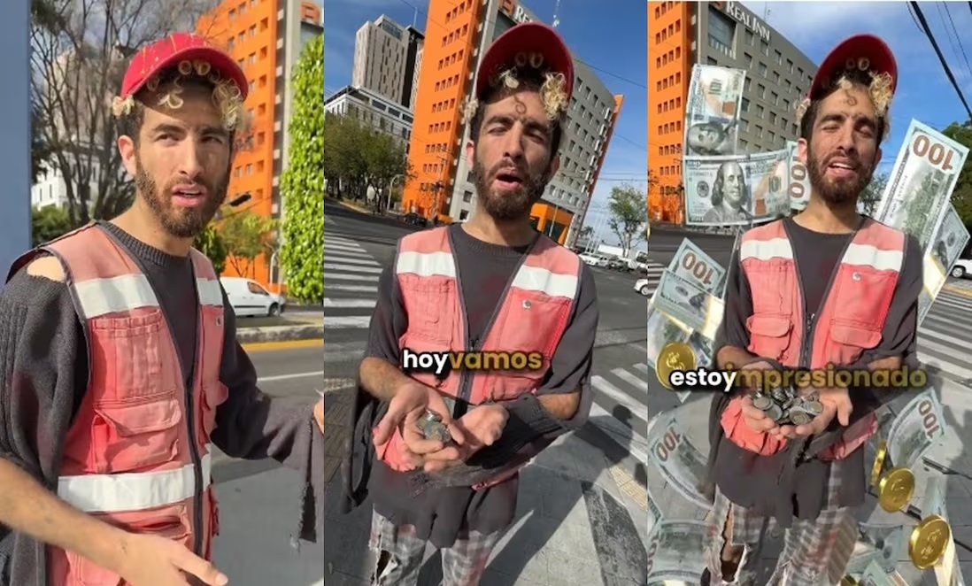 Influencer se disfraza de limosnero y gana más que un profesionista al ...