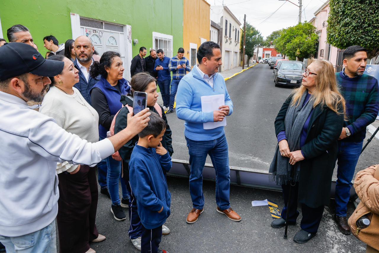 La pavimentación llega al corazón de Durango con calle Santa María ...